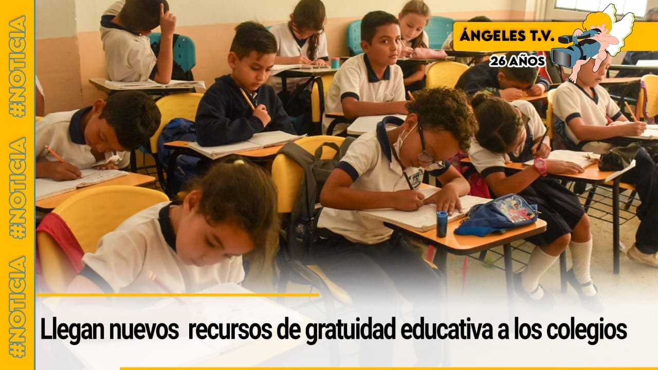 Llegan nuevos recursos de gratuidad educativa a los colegios - Angeles ...