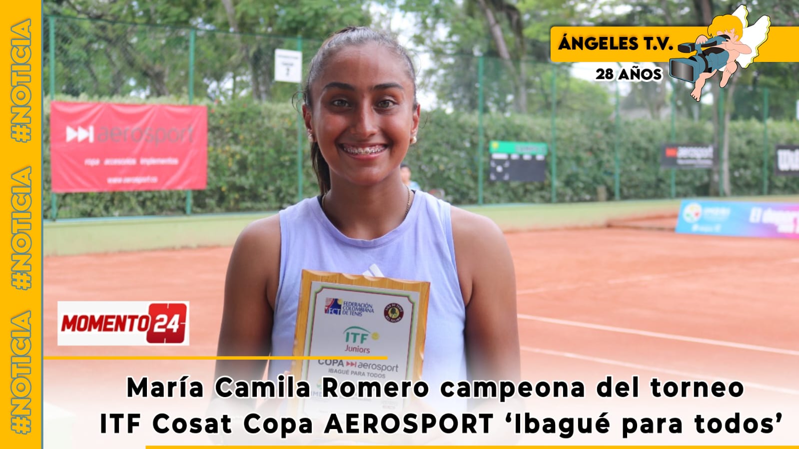 María Camila Romero campeona del torneo ITF Cosat Copa Aerosport ...