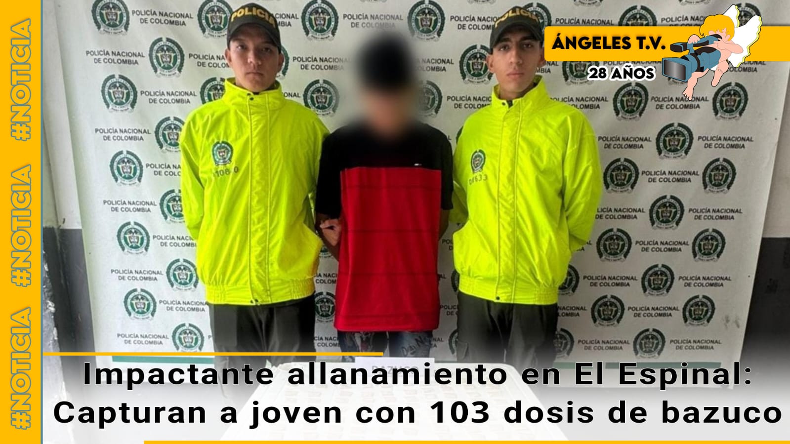 Impactante allanamiento en El Espinal: Capturan a joven con 103 dosis ...
